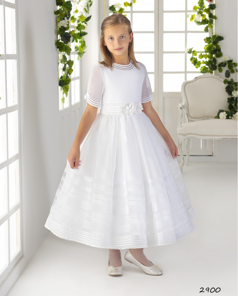 NEW for 2025 - Carmy 2900 - White Spanish Communion Dress