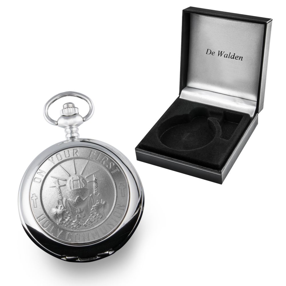 Boy's First Holy Communion Gift - Personalised Engraved Pocket Watch in ...