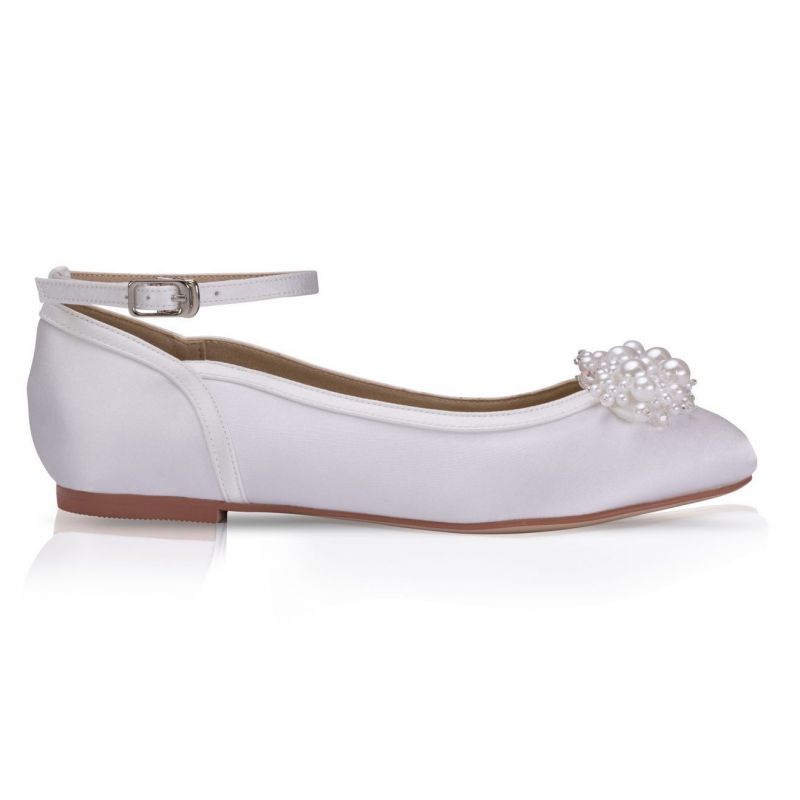 Joy Communion Shoes. Flat Communion Shoes. Flower Girl Shoes