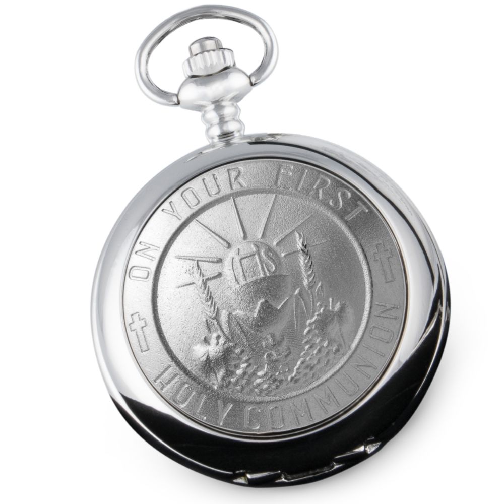 Boy's First Holy Communion Gift - Personalised Engraved Pocket Watch in ...