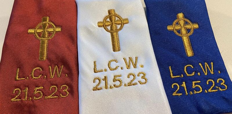 Personalised 1st Communion Ties with Initials and Date