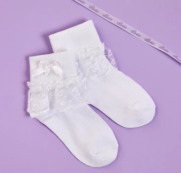 Communion Socks - Girls First Communion Socks, Frilly First Holy ...