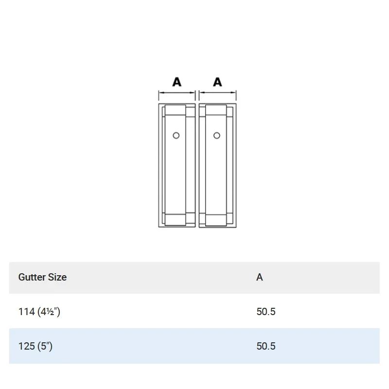 5 Inch (125mm) Victorian Ogee Cast Iron Gutter Right Hand External ...