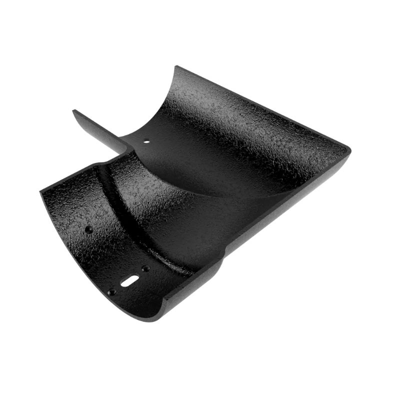 150mm Half Round Cast Aluminium Gutter Angle External 90 Degrees - Cast ...