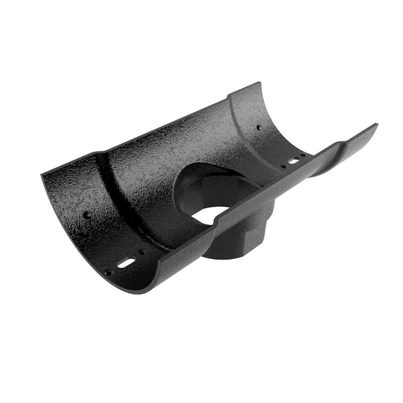 100mm Half Round Cast Aluminium Gutter Outlet 76mm Round - Cast ...