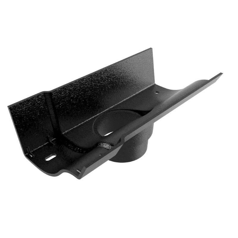 125mm Victorian Ogee Cast Aluminium Gutter Outlet 76mm Round - Cast ...