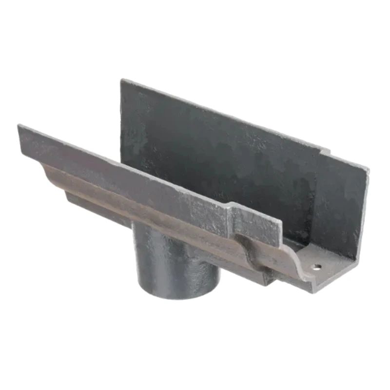 6 Inch x 4 Inch Moulded Ogee No 46 Cast Iron Gutter Outlet 4 Inch Round ...