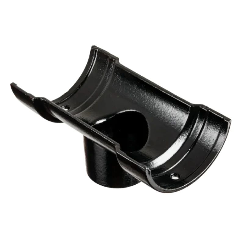 5 Inch (125mm) Half Round Cast Iron Gutter Outlet 2.5 Inch Round - Cast ...