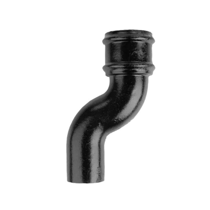 3 Inch (75mm) Round Cast Iron Downpipe Offset Bend 3 Inch Projection ...
