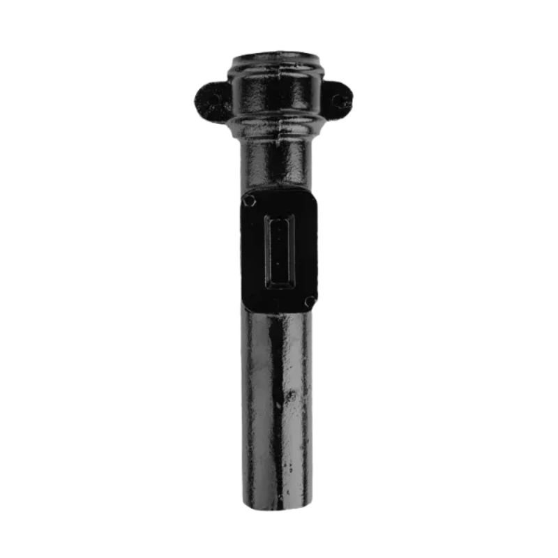 4 Inch (100mm) Round Cast Iron Downpipe Access Pipe Eared - Cast Iron ...
