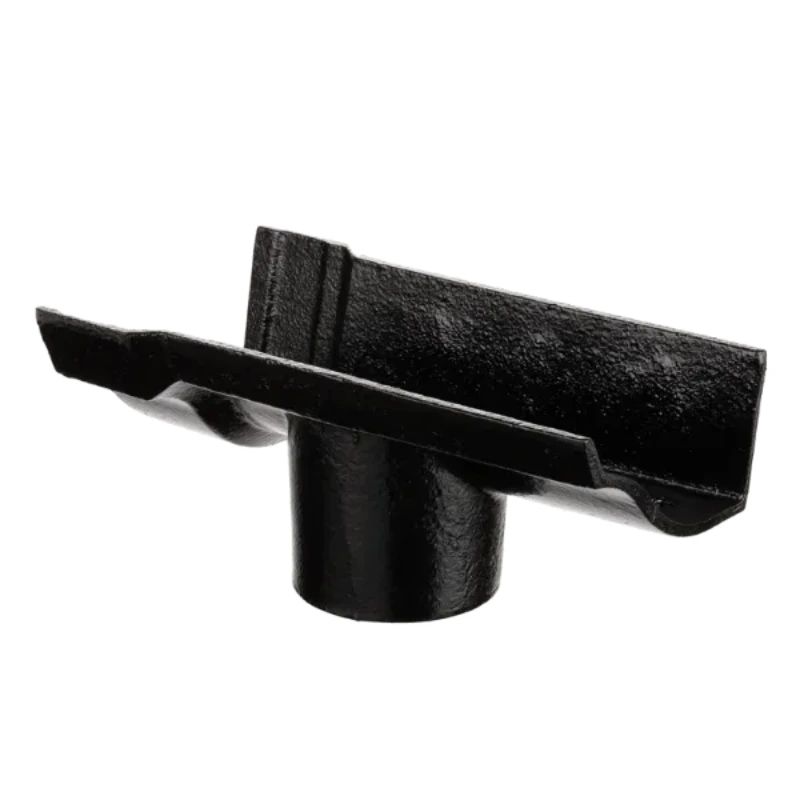 5 Inch (125mm) Victorian Ogee Cast Iron Gutter Outlet 3 Inch Round ...