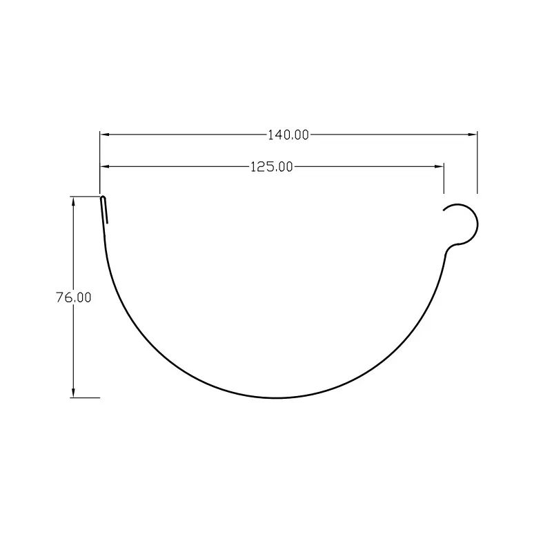 125mm Half Round Copper Fabricated External Gutter Corner