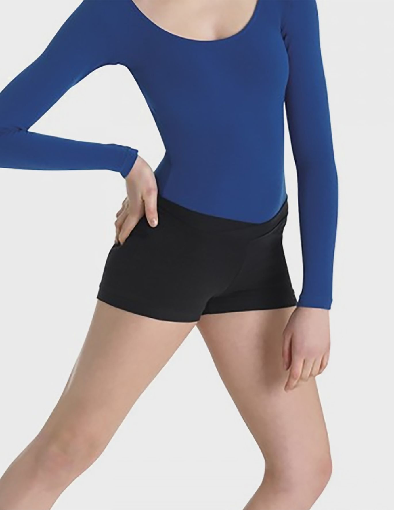 Bloch Arabesque V Front Cotton Spandex Dance Shorts R3614