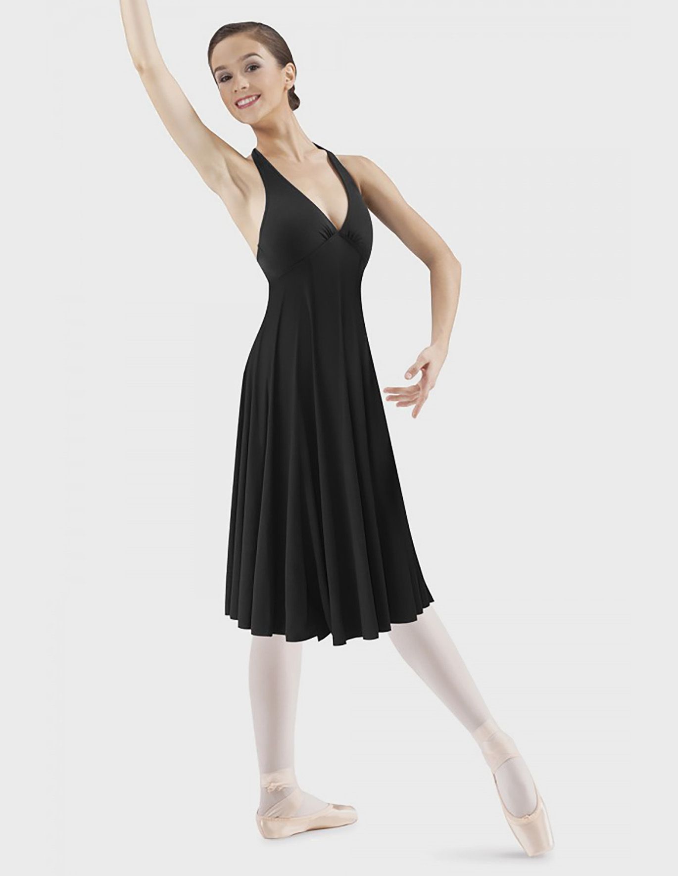 Mirella Full Circular Halter Neck Dance Dress M1016
