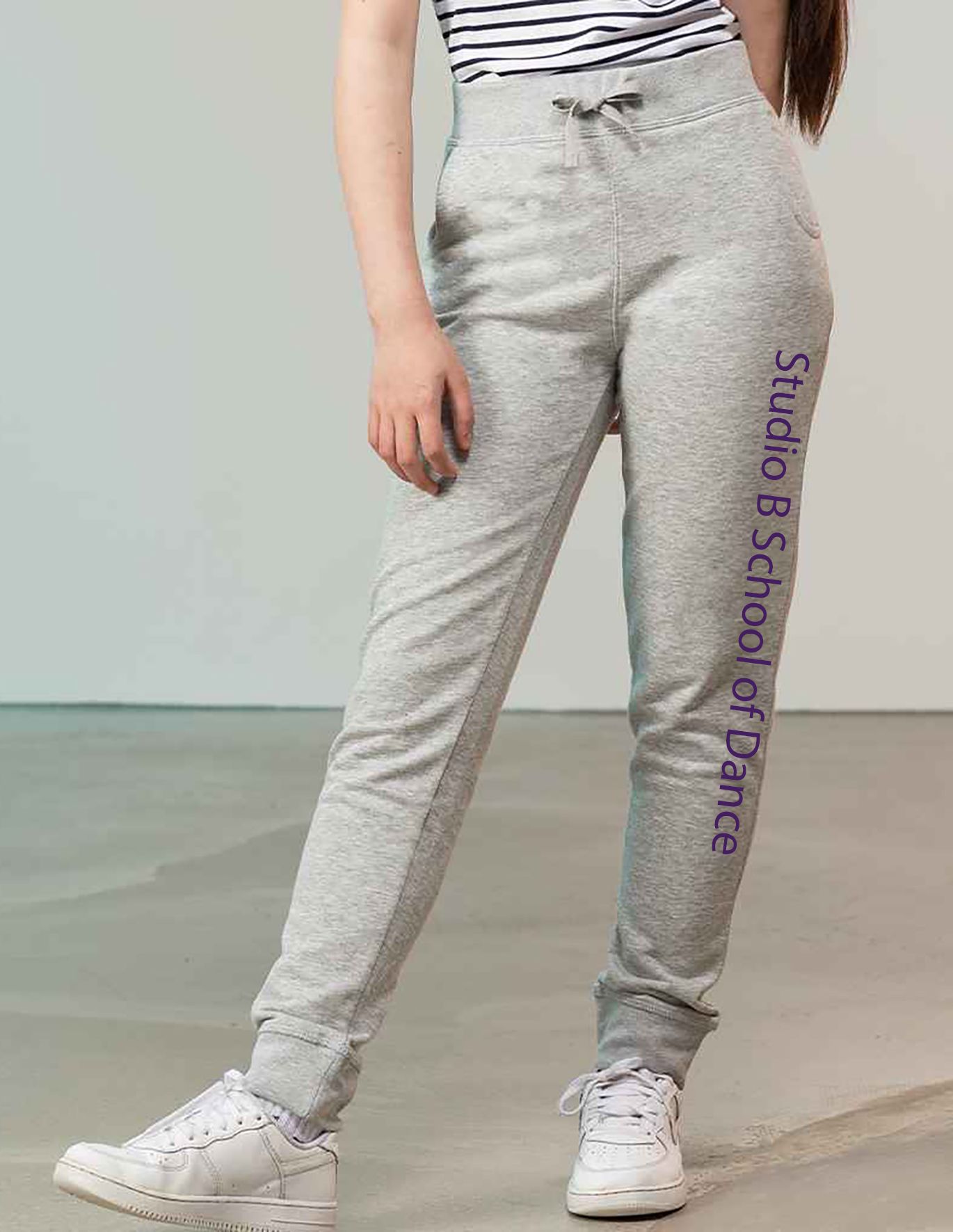 Studio B School of Dance Slim Cuffed Joggers with Logo