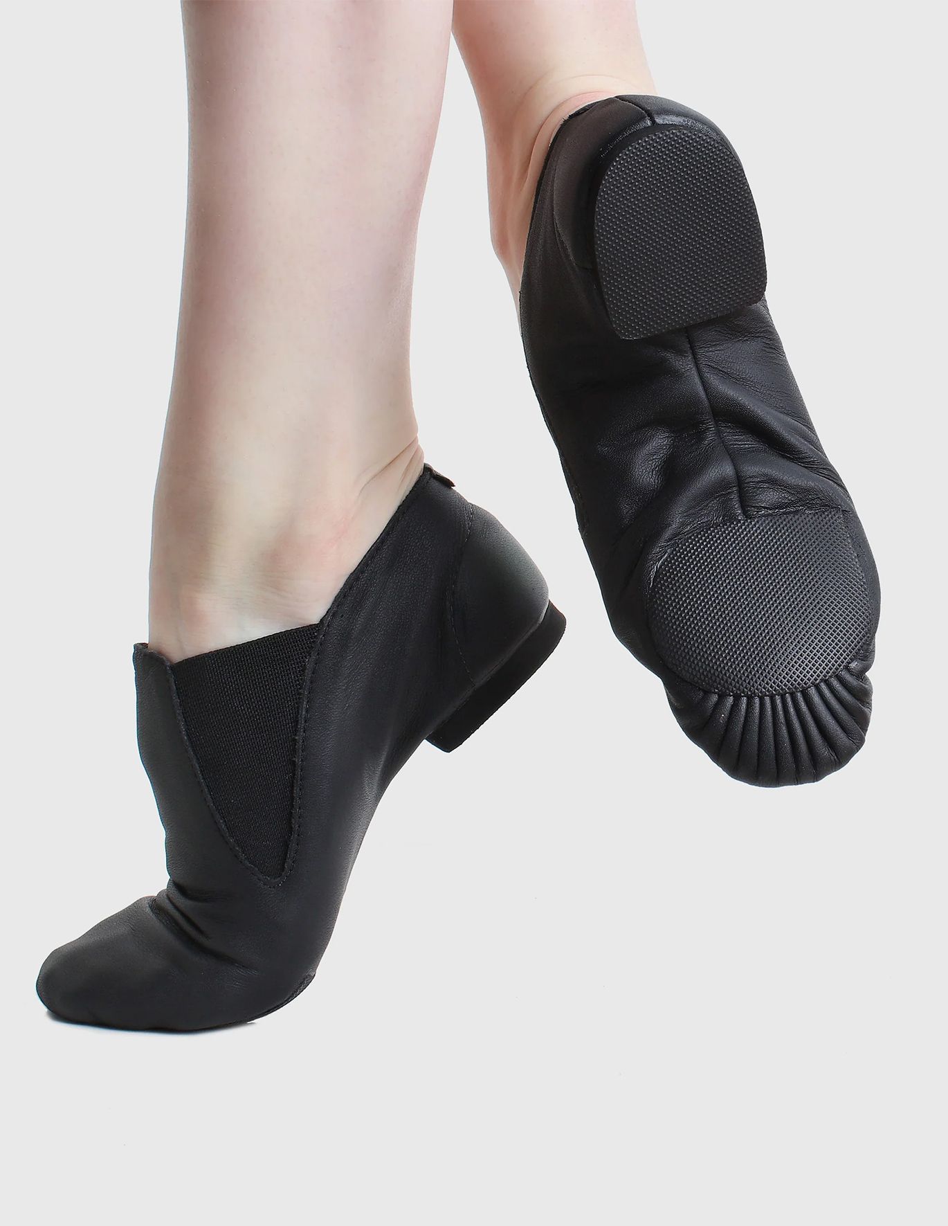 So Danca Leather Split Sole Jazz Boot with Pre Arch JZE40