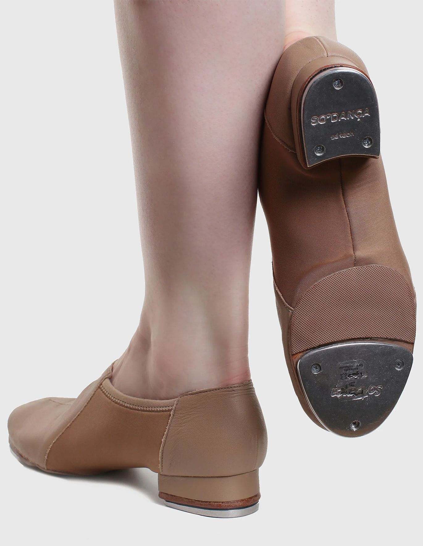 So Danca Leather Slip On Stretch Split Sole Tap Shoe TA52